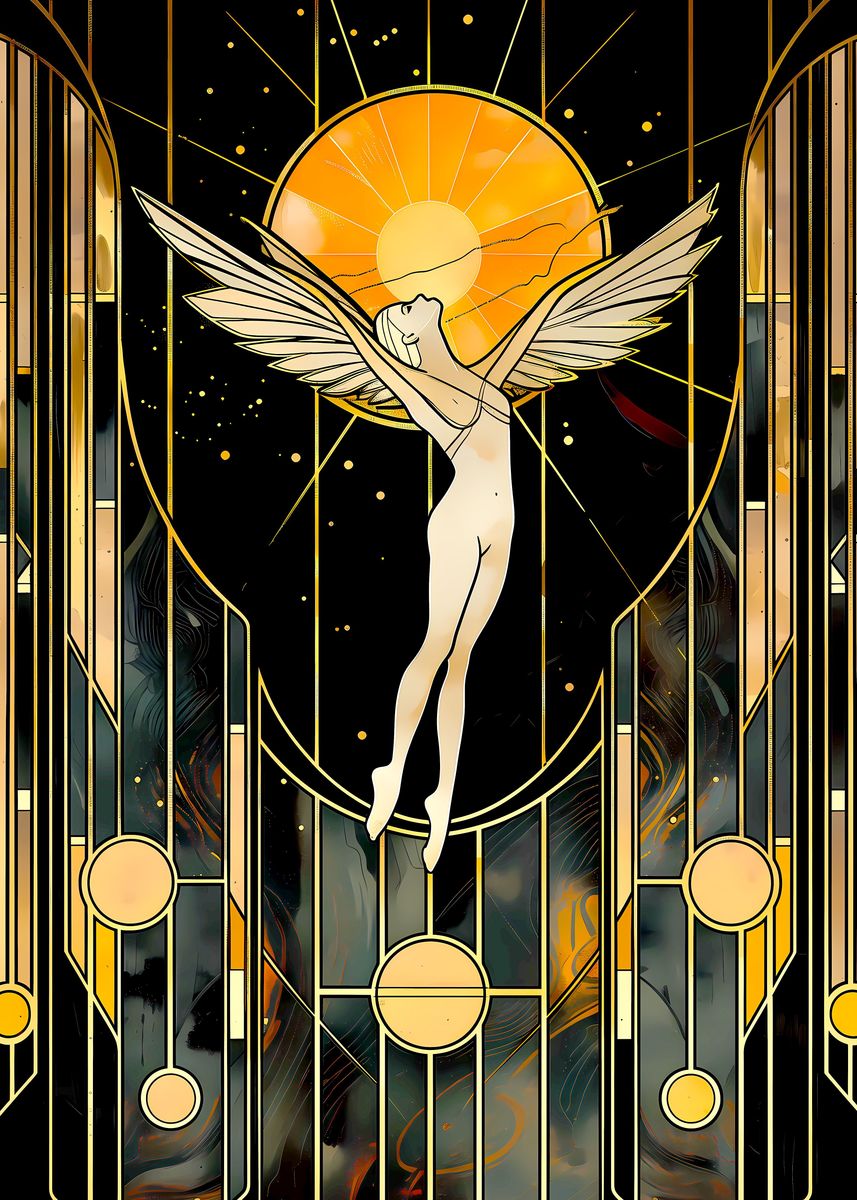 'Modern Art Deco' Poster, picture, metal print, paint by Jamestar ...