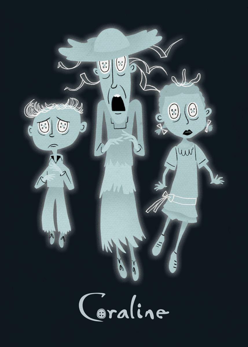 'Coraline Ghost Children' Poster, picture, metal print, paint by Laika ...