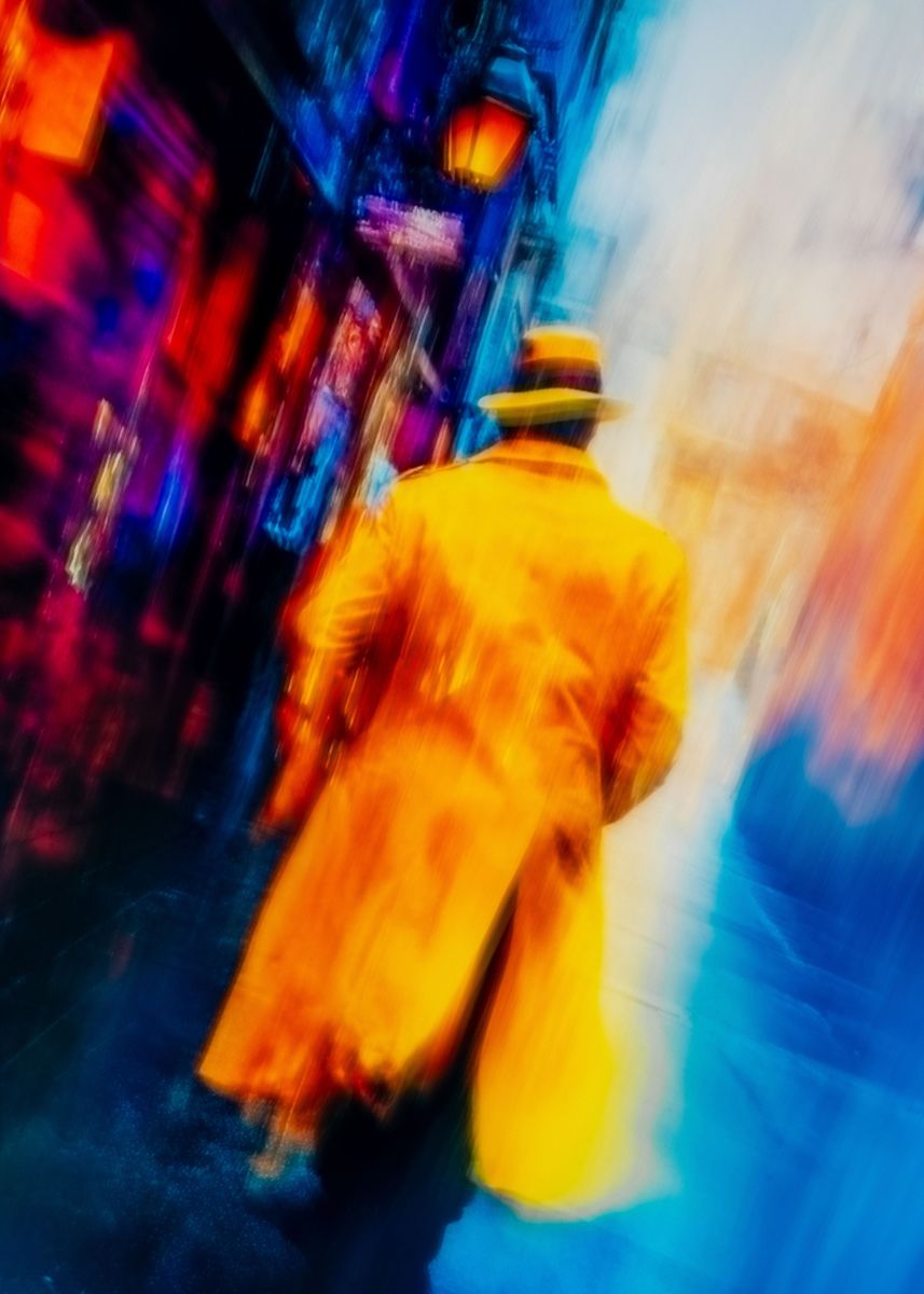 'Rushed Steps' Poster, picture, metal print, paint by Michael Mattler ...