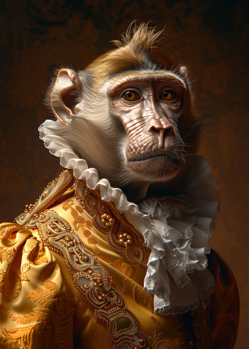 'Baboon Majesty' Poster, picture, metal print, paint by Notorious ...
