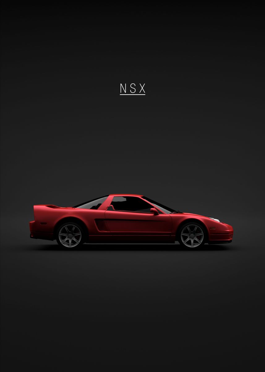 '2005 Acura NSX Red' Poster, picture, metal print, paint by 21 MXM ...