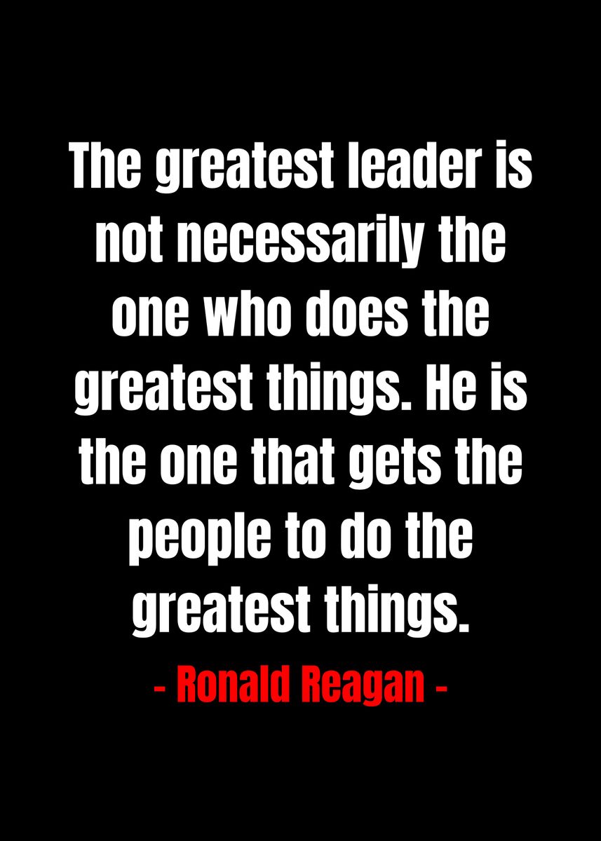 'quote ronald reagan' Poster, picture, metal print, paint by Muhammad ...
