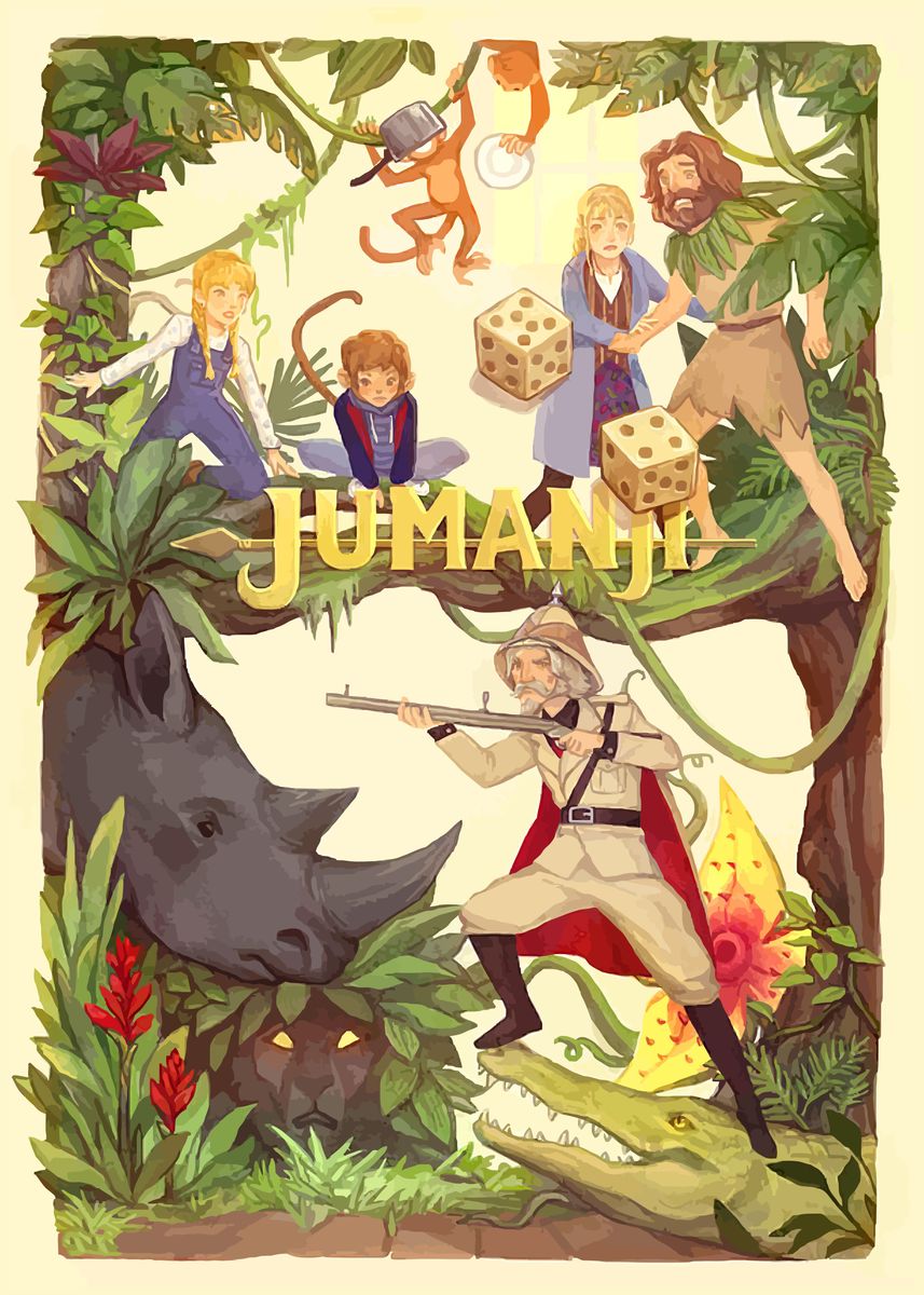 'Jumanji' Poster, picture, metal print, paint by Your Name Gear | Displate