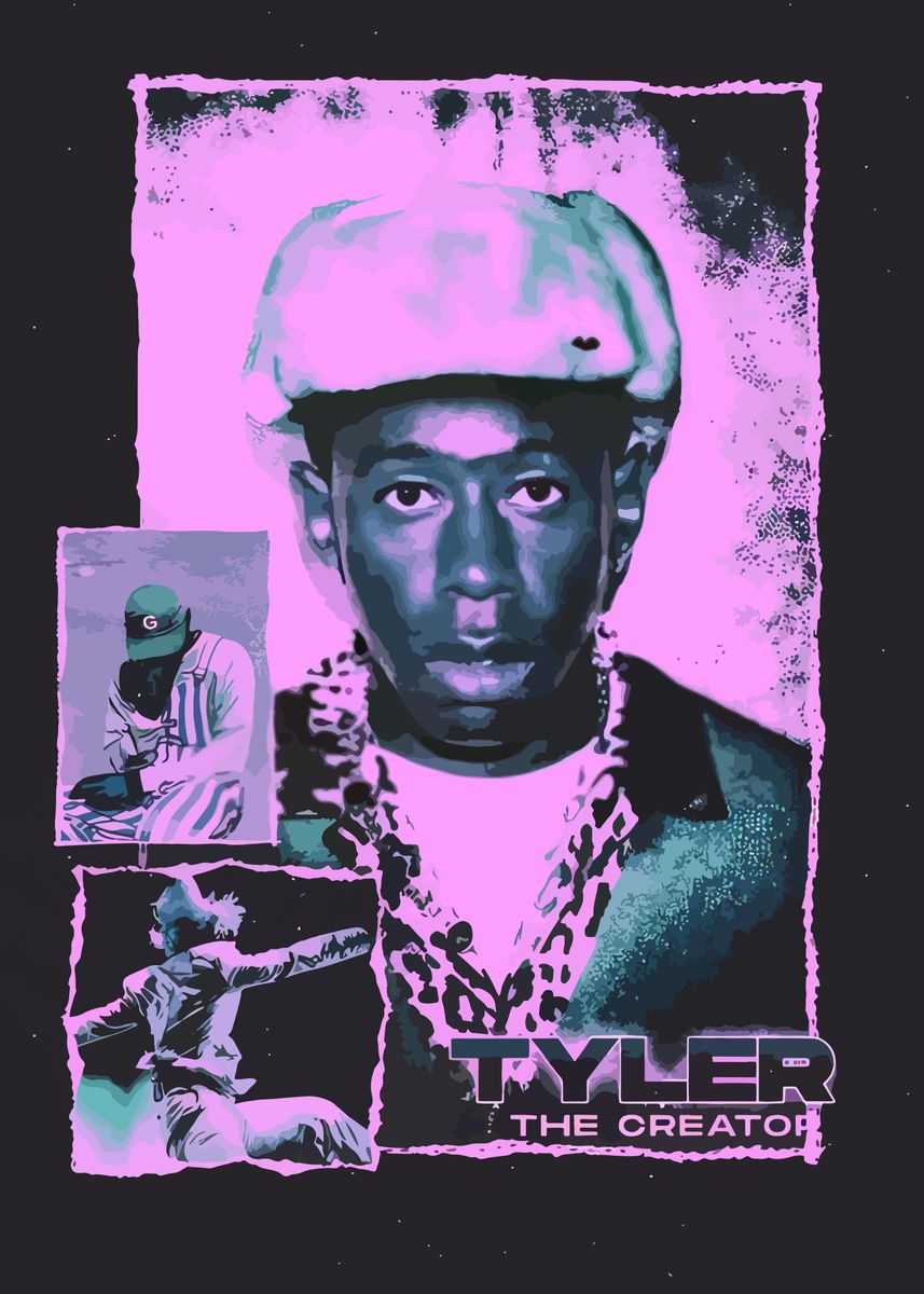 'tyler the creator rapper ' Poster, picture, metal print, paint by ...