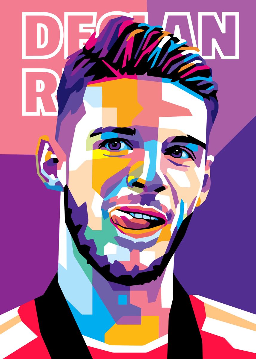 'Declan Rice' Poster, picture, metal print, paint by Artistic Vibes ...