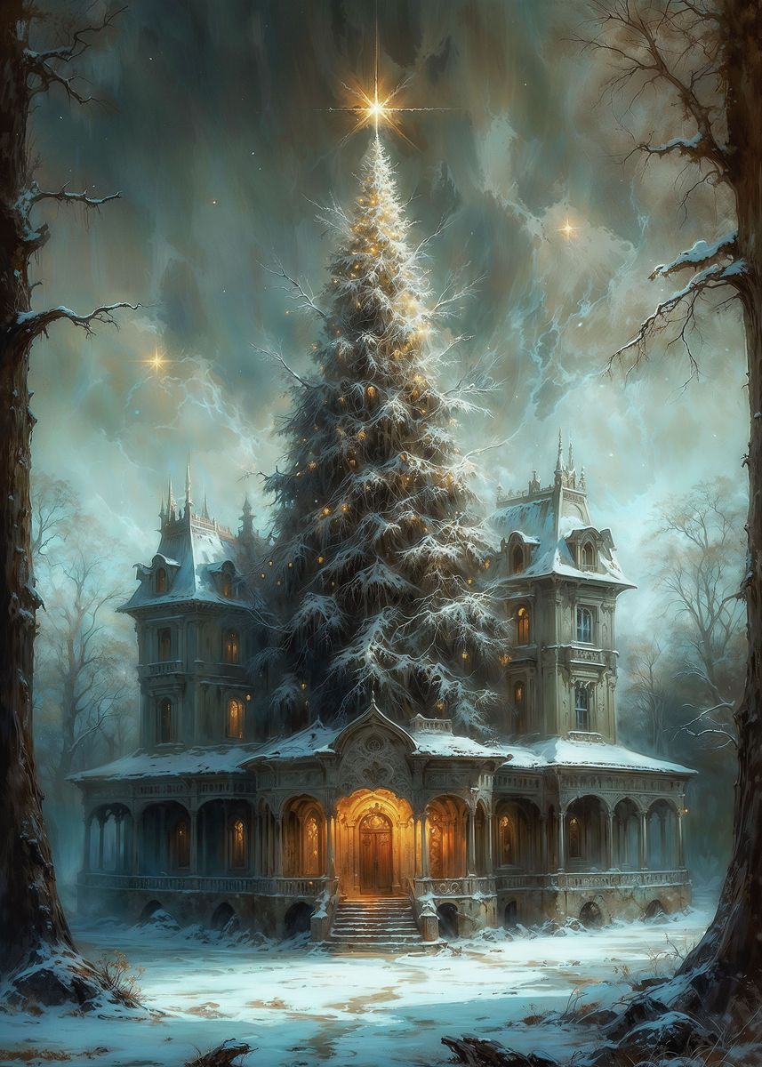 'Magic Christmas ' Poster, picture, metal print, paint by Alice White ...