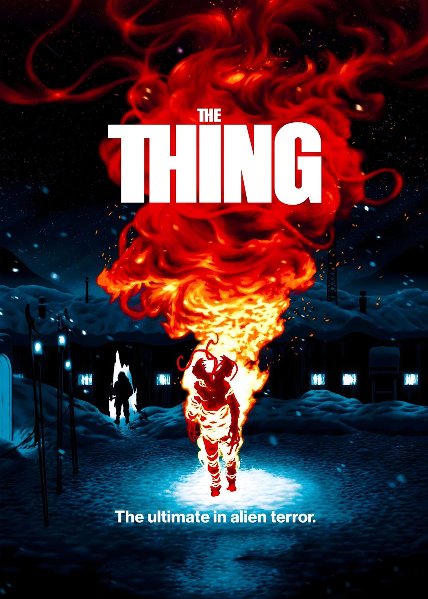 'The Thing' Poster, picture, metal print, paint by Game Pop Art | Displate