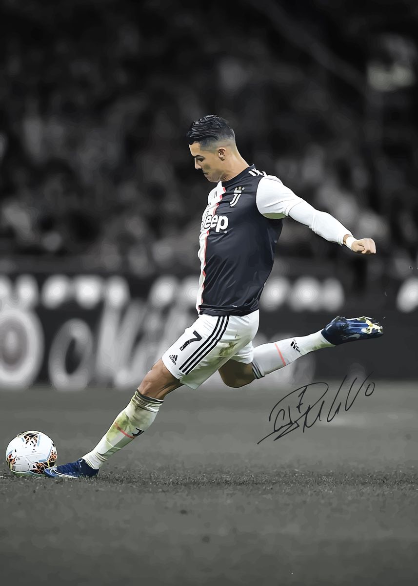 'Ronaldo' Poster, picture, metal print, paint by ikri an | Displate
