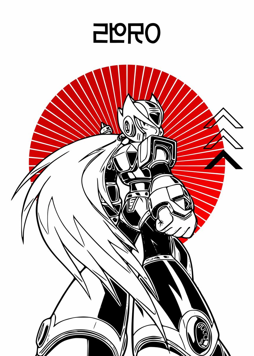 'Mega Man Zero' Poster, picture, metal print, paint by Ahmad Zaki ...
