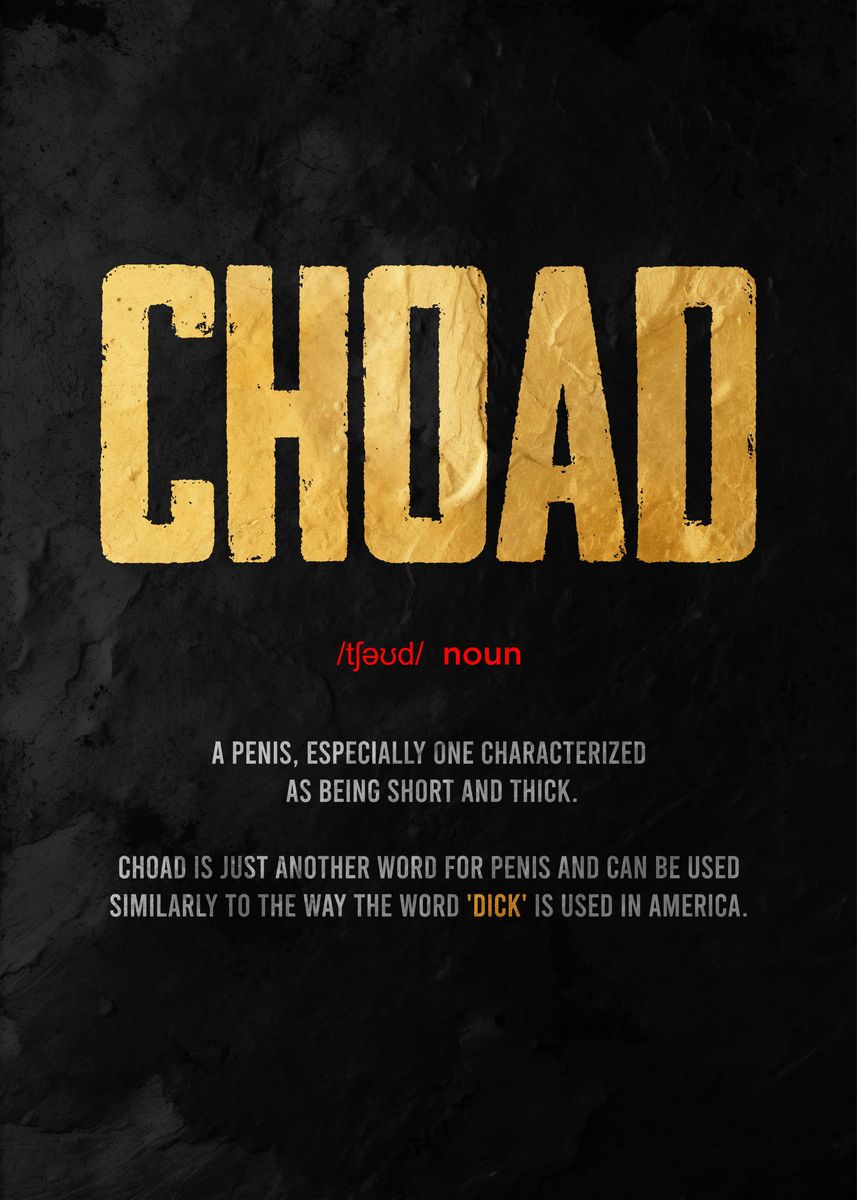 'choad' Poster, picture, metal print, paint by Lowpoly Posters | Displate