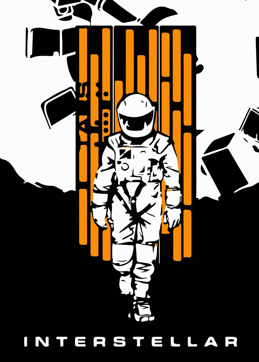 'Interstellar Astronaut' Poster, picture, metal print, paint by Laura ...