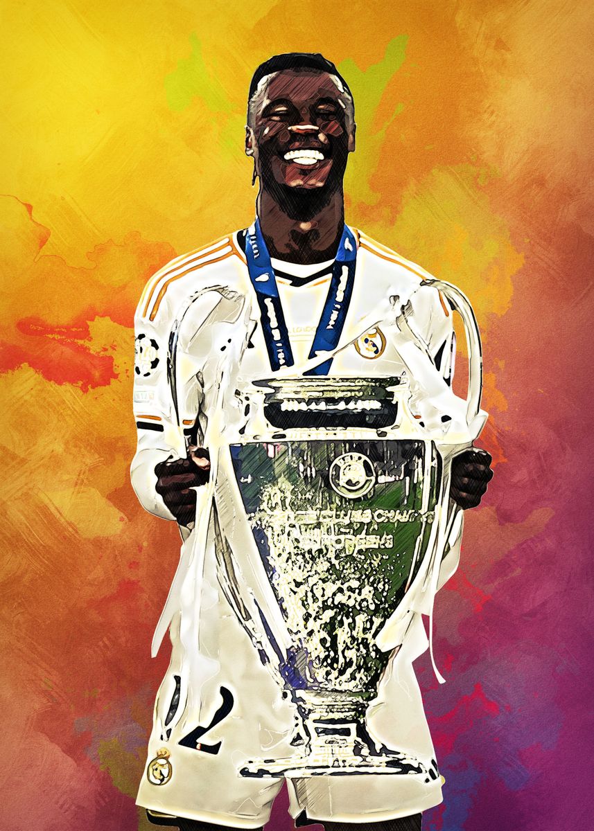 'Eduardo Camavinga' Poster, picture, metal print, paint by KiaraPfeffer ...