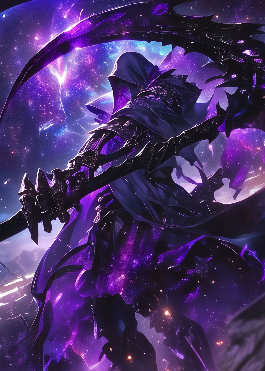 'Dark Grim Reaper' Poster, picture, metal print, paint by ...