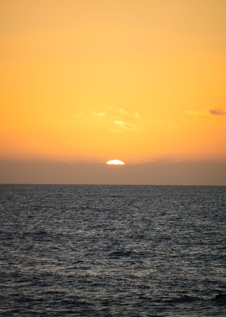 'Golden Horizon Sunset' Poster, picture, metal print, paint by Hendrik ...