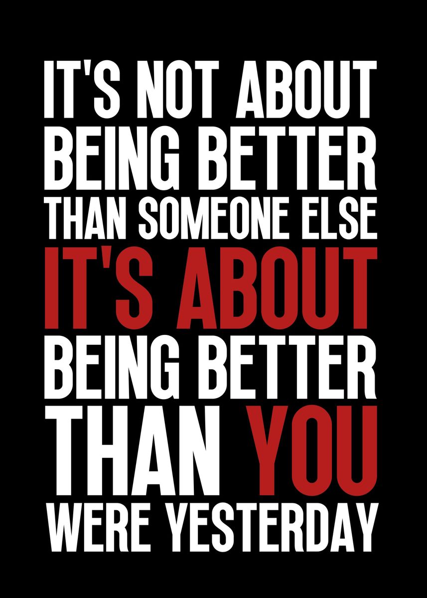 'Its About You' Poster, picture, metal print, paint by Yess | Displate