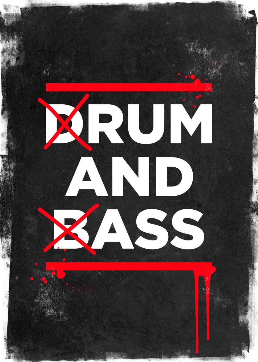 'drum and bass' Poster, picture, metal print, paint by asri majid ...