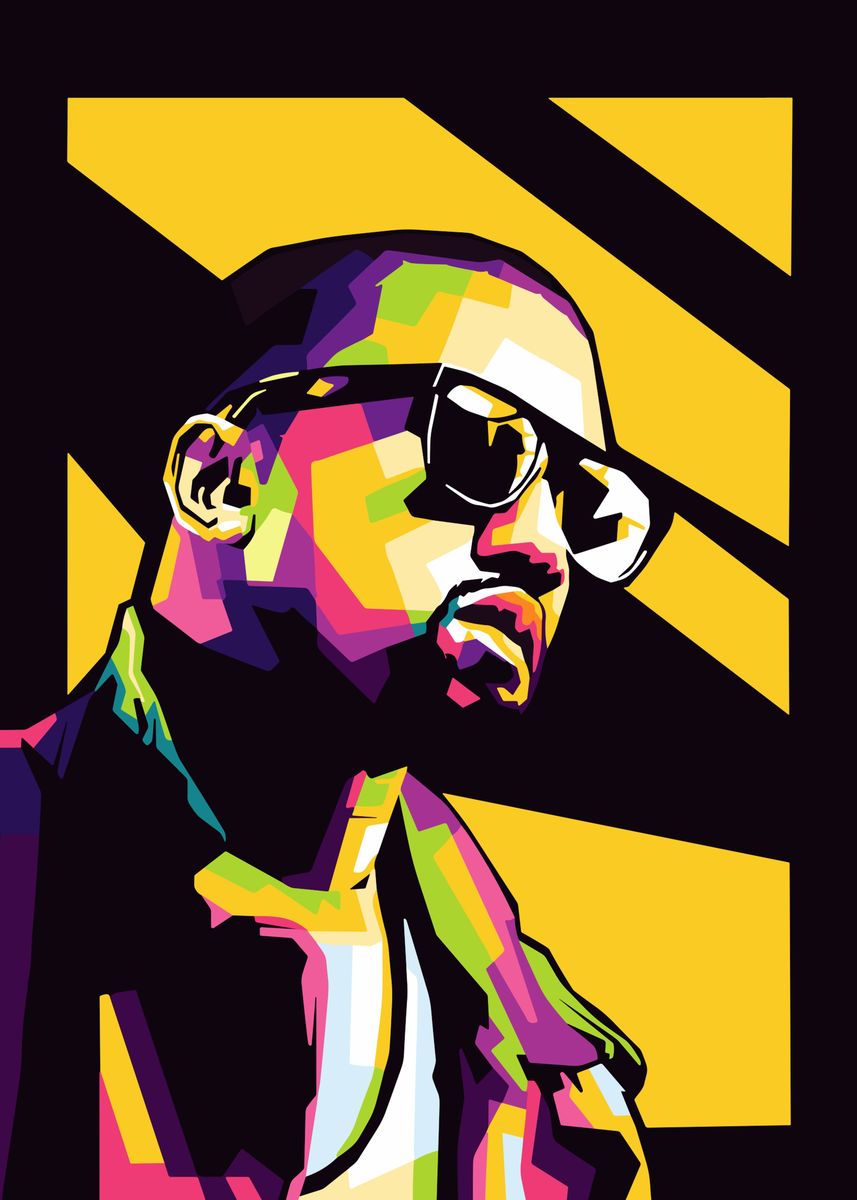 'Kanye West' Poster, picture, metal print, paint by Artistic Vibes ...