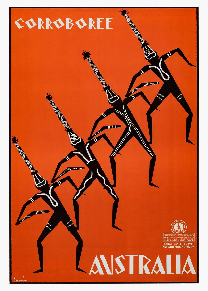 'Corroboree' Poster, picture, metal print, paint by Steel Canvas ...