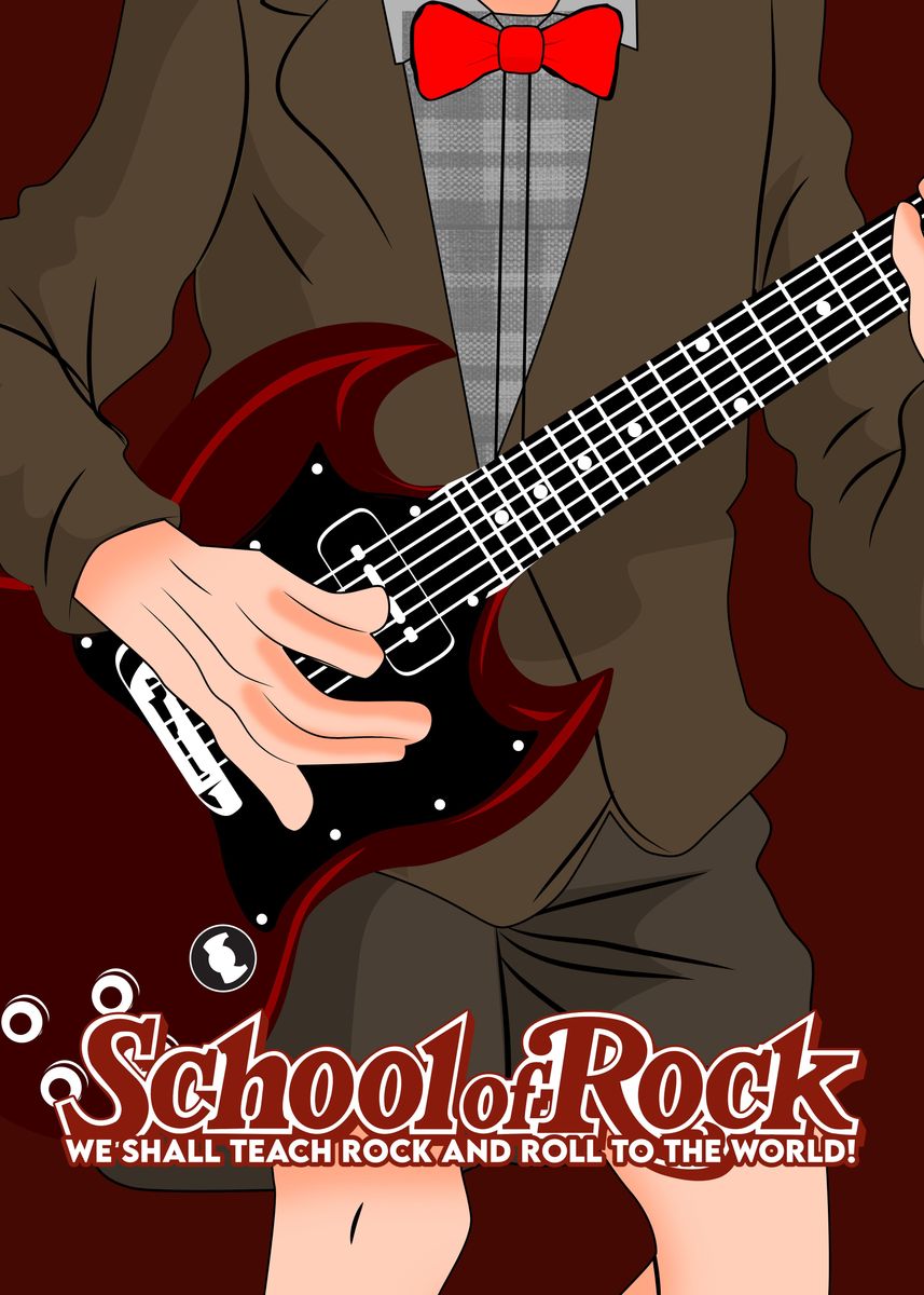 'school of rock' Poster, picture, metal print, paint by geeks holic ...