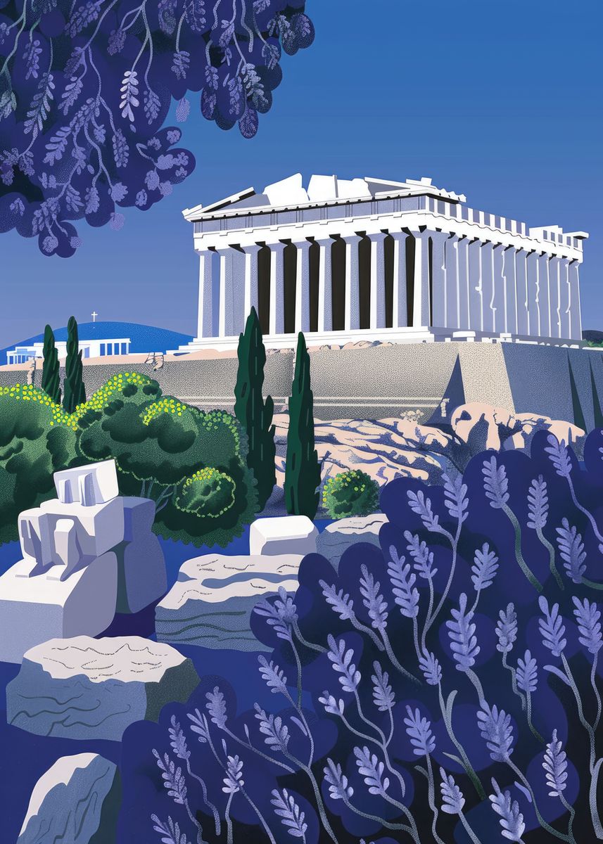'Athens Greece' Poster, picture, metal print, paint by Shaon Khalid ...