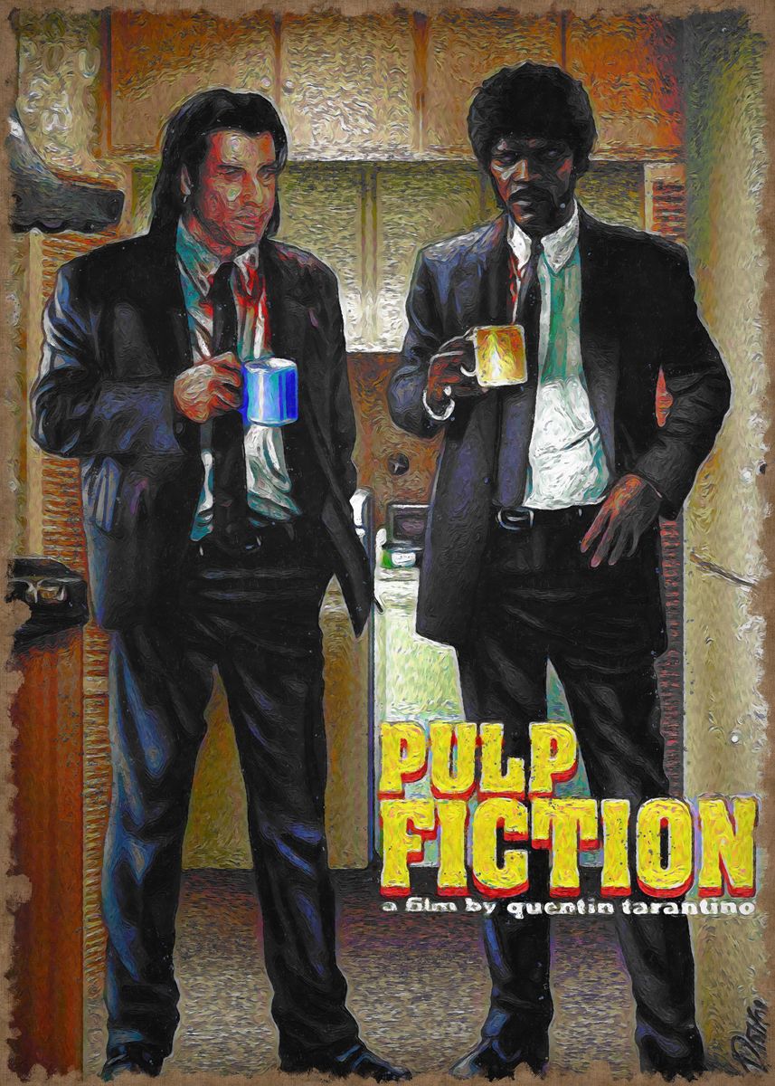 'pulp fiction' Poster, picture, metal print, paint by Artistic Aura ...