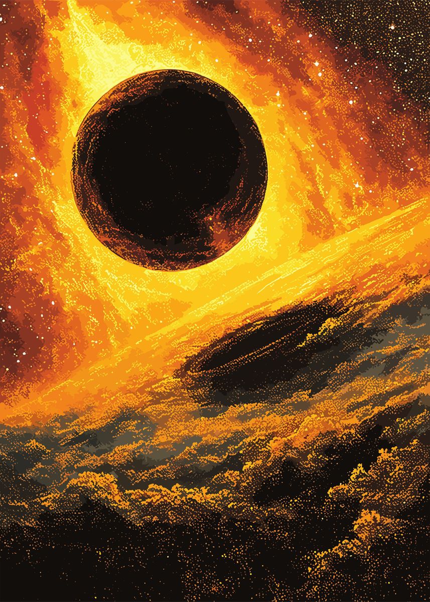 'Black Meteor' Poster, picture, metal print, paint by Firgiant ...