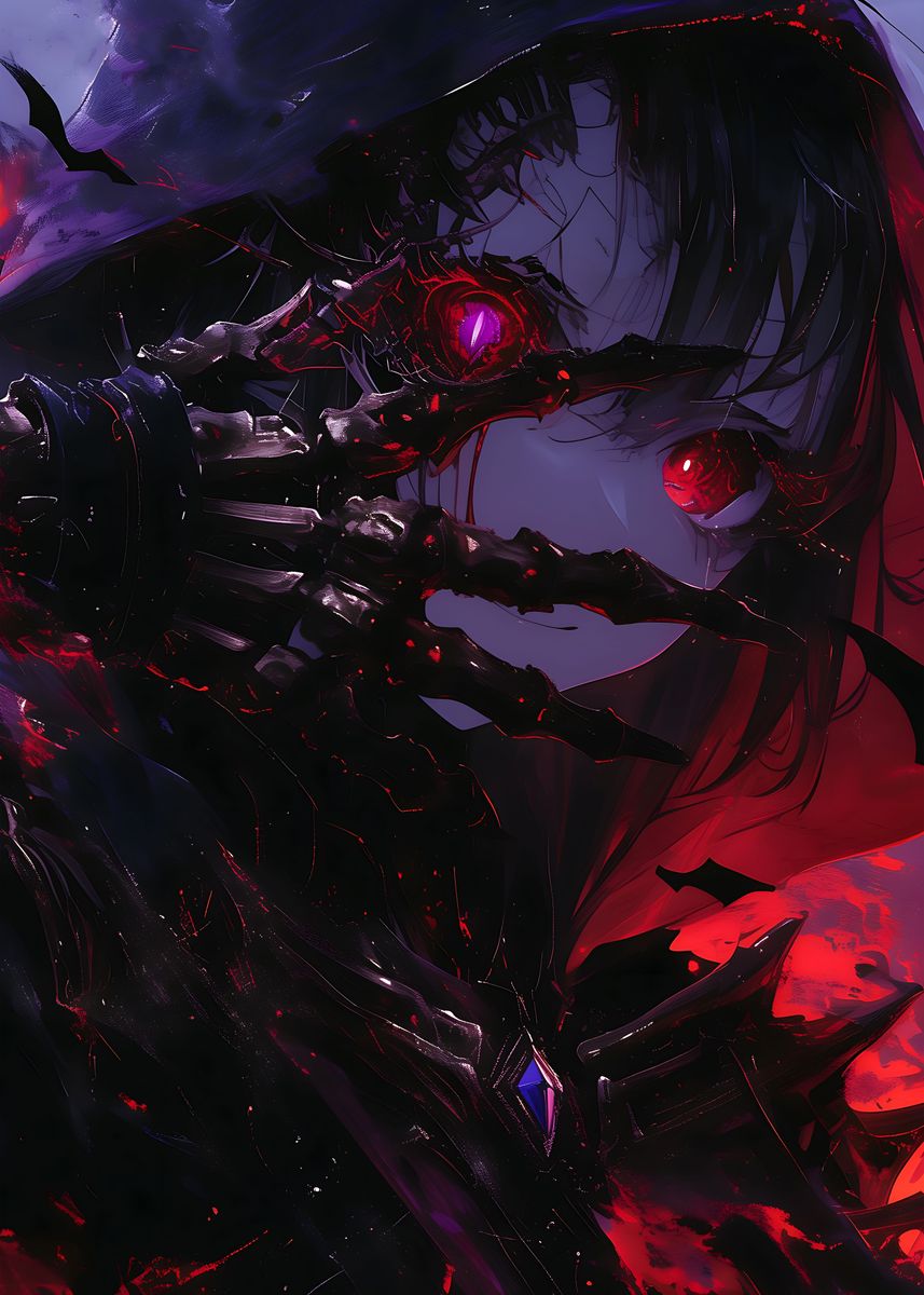 'The Dark Psycho Girl' Poster, picture, metal print, paint by ...