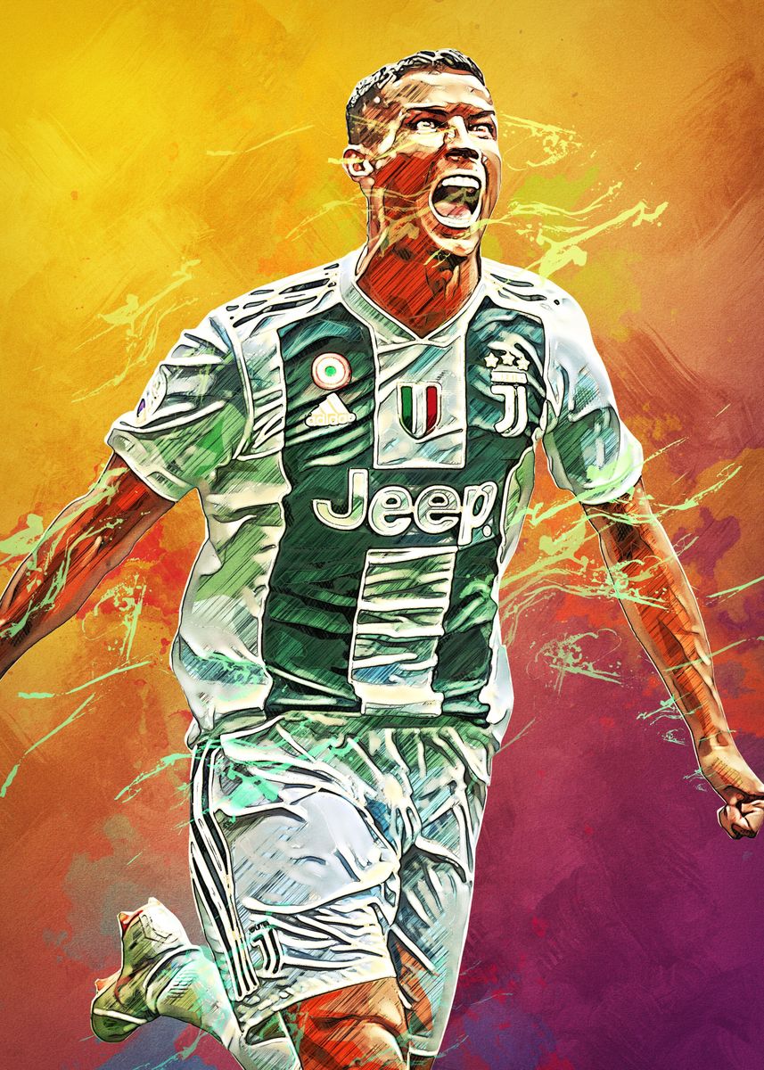 'Ronaldo Player Concept' Poster, picture, metal print, paint by ...