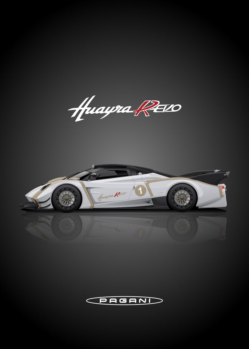 'Pagani Huayra R Evo' Poster, picture, metal print, paint by Conceptual ...