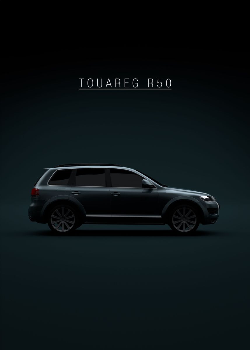 'VW Touareg R50 2008' Poster, picture, metal print, paint by 21 MXM ...