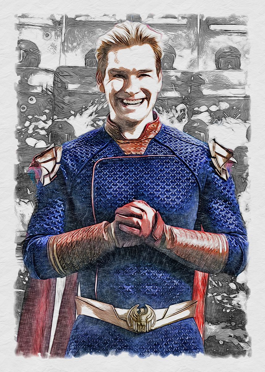 'homelander art drawing' Poster, picture, metal print, paint by ...