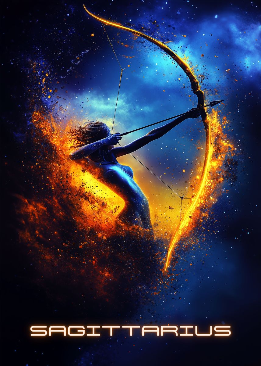 'Zodiac Sagittarius ' Poster, picture, metal print, paint by ...