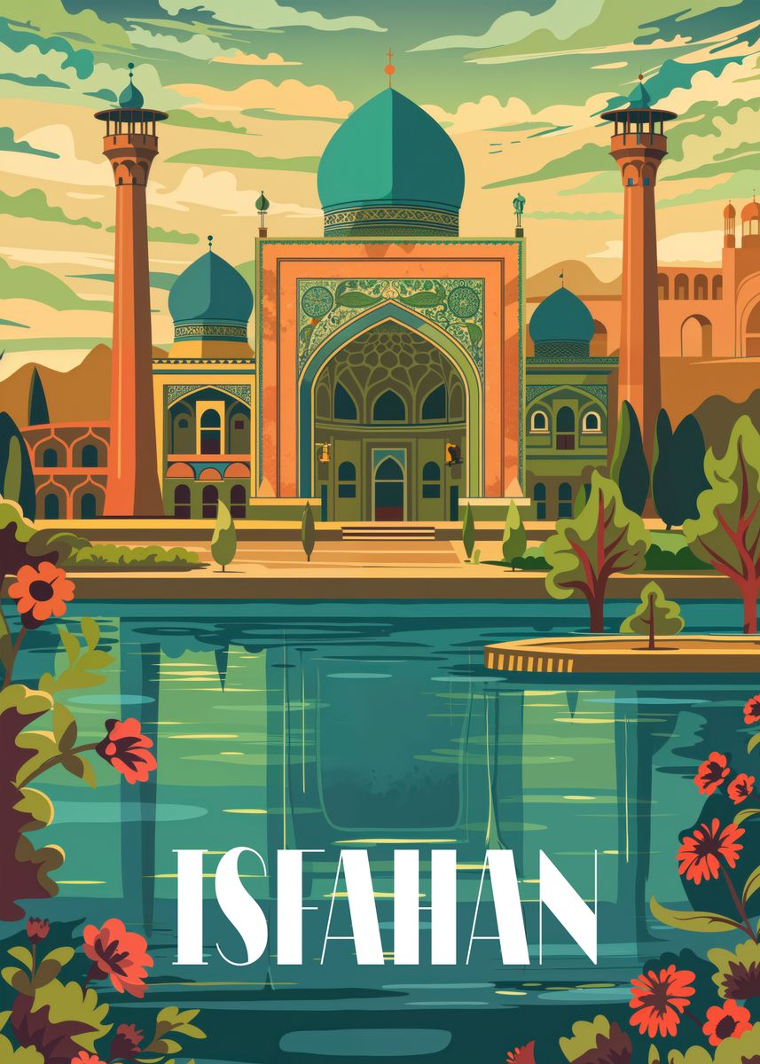 'Isfahan Beauty' Poster, picture, metal print, paint by Powerful Words ...