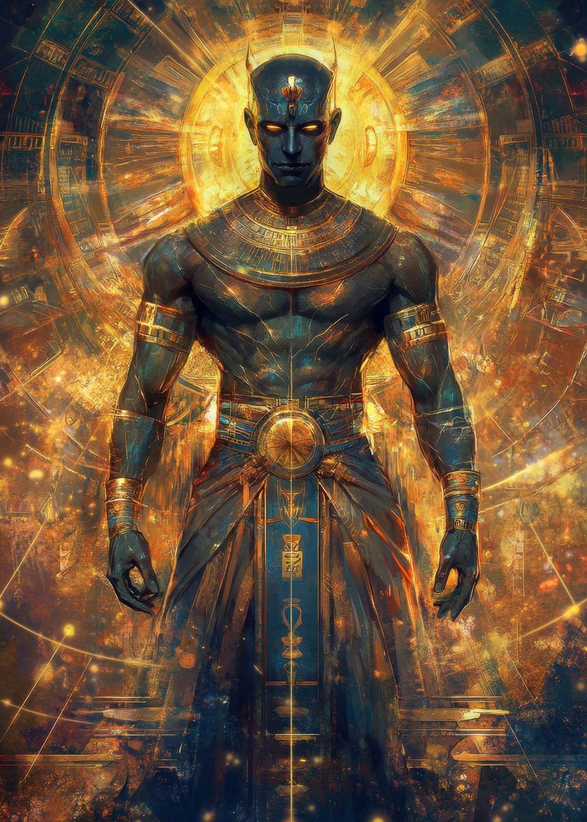 'Ra Egyptian Mythology' Poster, picture, metal print, paint by ...