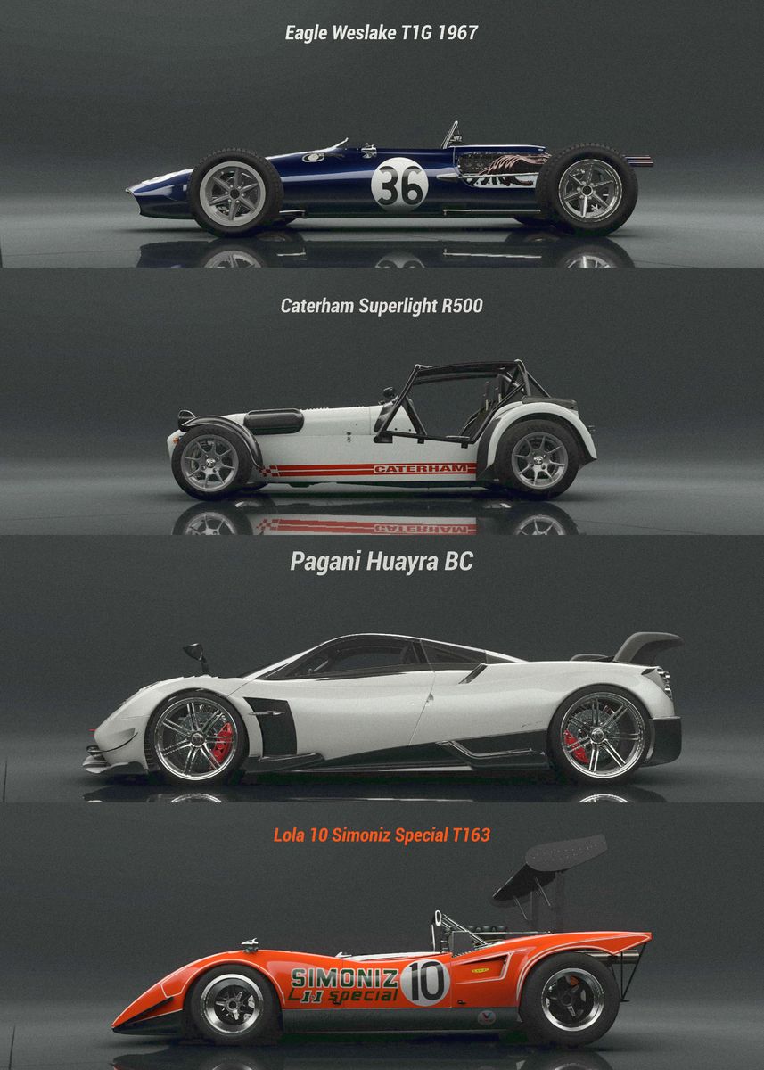 'Cars collections' Poster, picture, metal print, paint by One Line ...