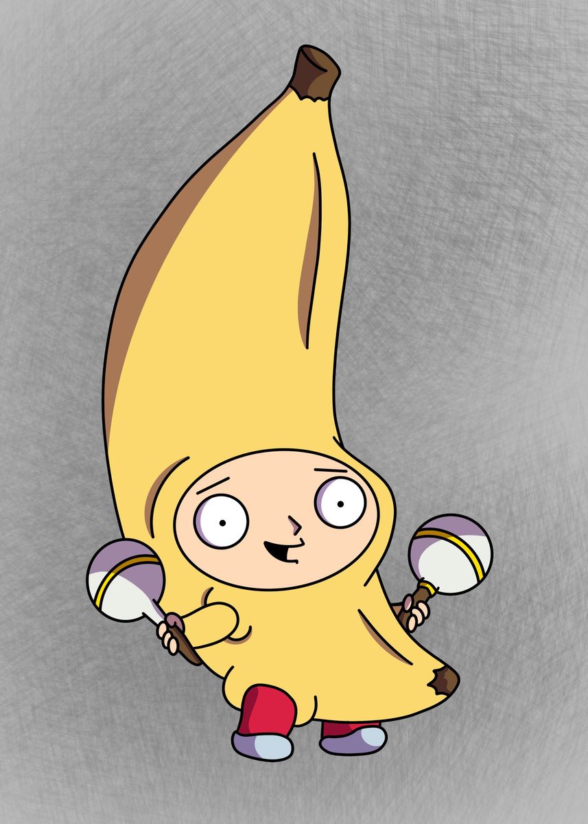 'Stewie in Banana Suit' Poster, picture, metal print, paint by renArt ...