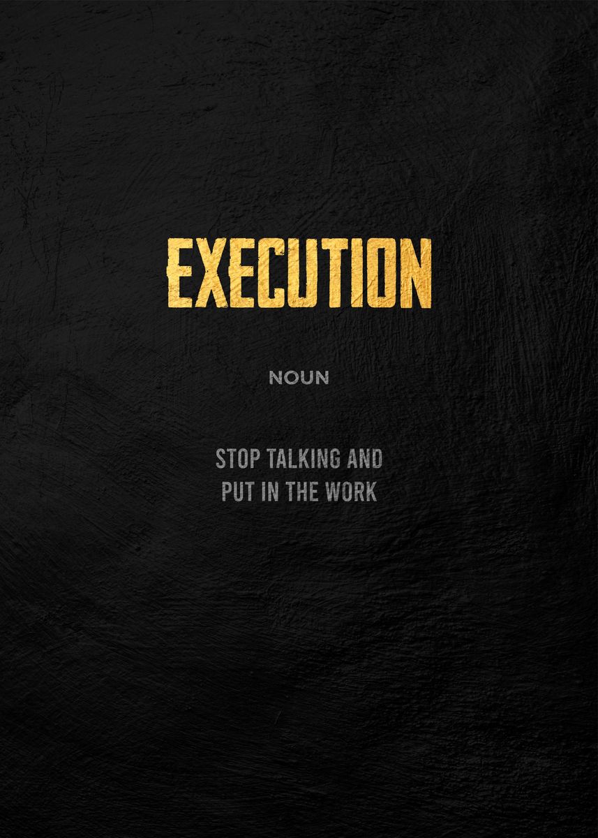 'execution' Poster, picture, metal print, paint by Metal Wonder | Displate