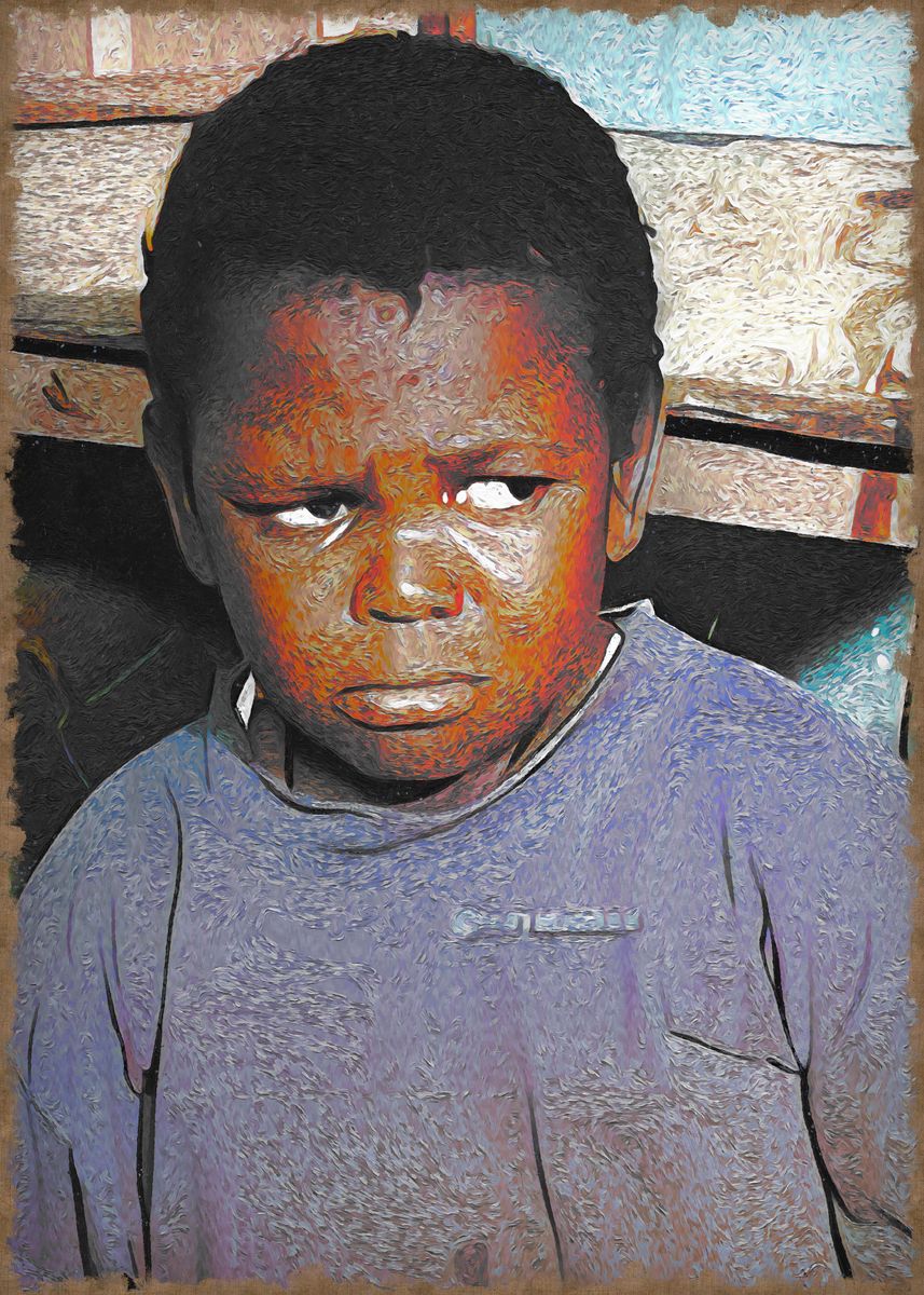 'african boy meme' Poster, picture, metal print, paint by Limited ...