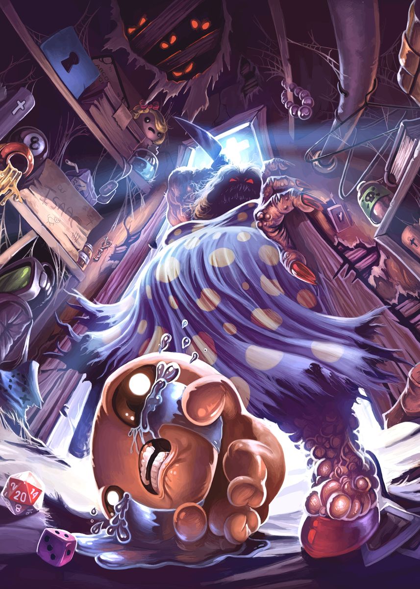 'the binding of isaac' Poster, picture, metal print, paint by arto moro ...