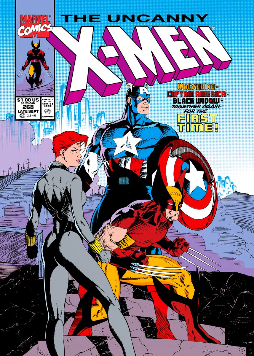 'Wolverine Captain & Widow' Poster, picture, metal print, paint by ...