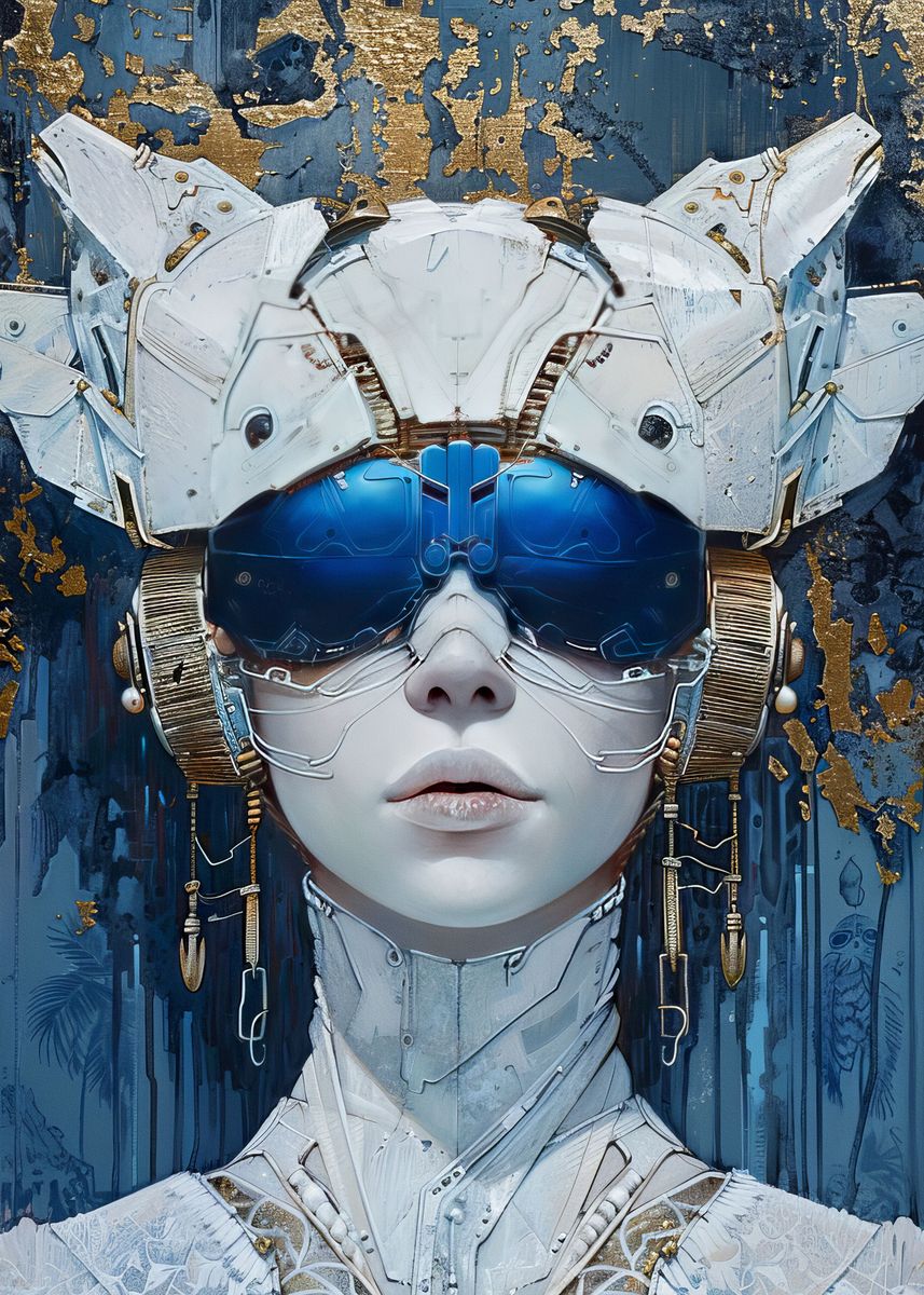 'Cyborg Painting' Poster, picture, metal print, paint by Sbastien ...