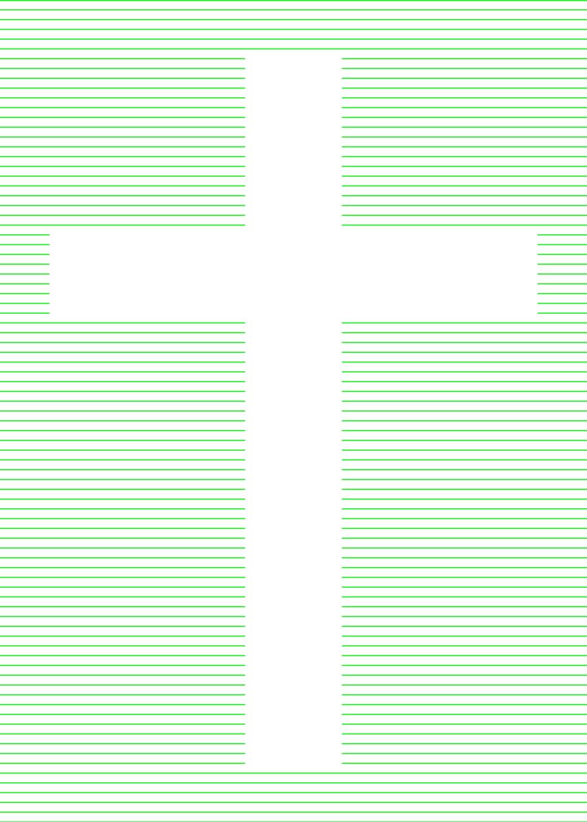 'Christian Cross Line Art' Poster, picture, metal print, paint by Burl ...