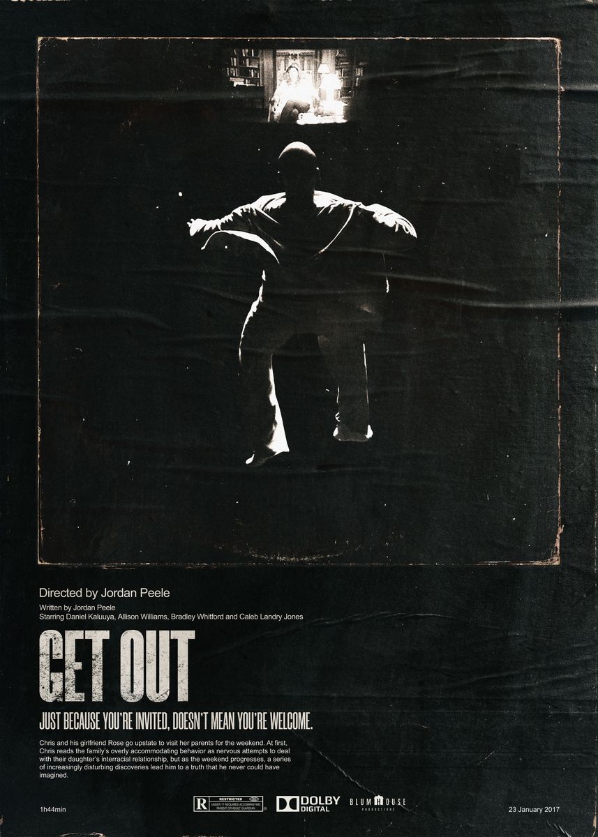 'Get Out' Poster, picture, metal print, paint by Nerdworld 1 | Displate