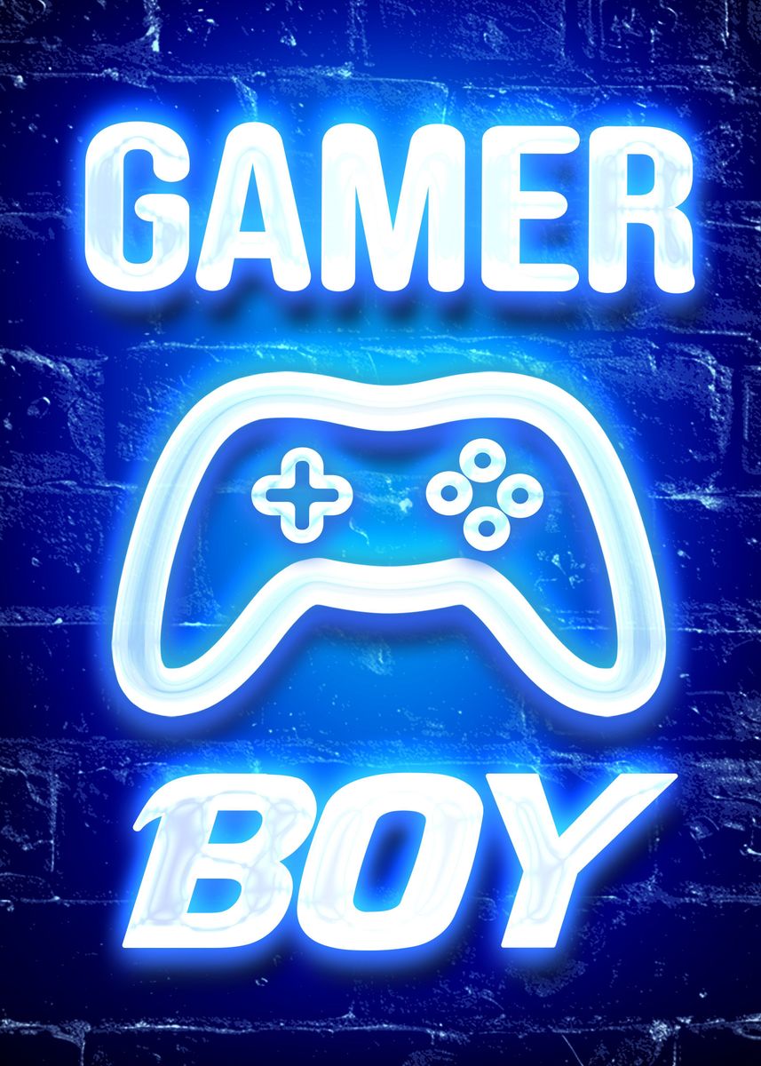 'Gamer boy room' Poster, picture, metal print, paint by Kitty Kit ...
