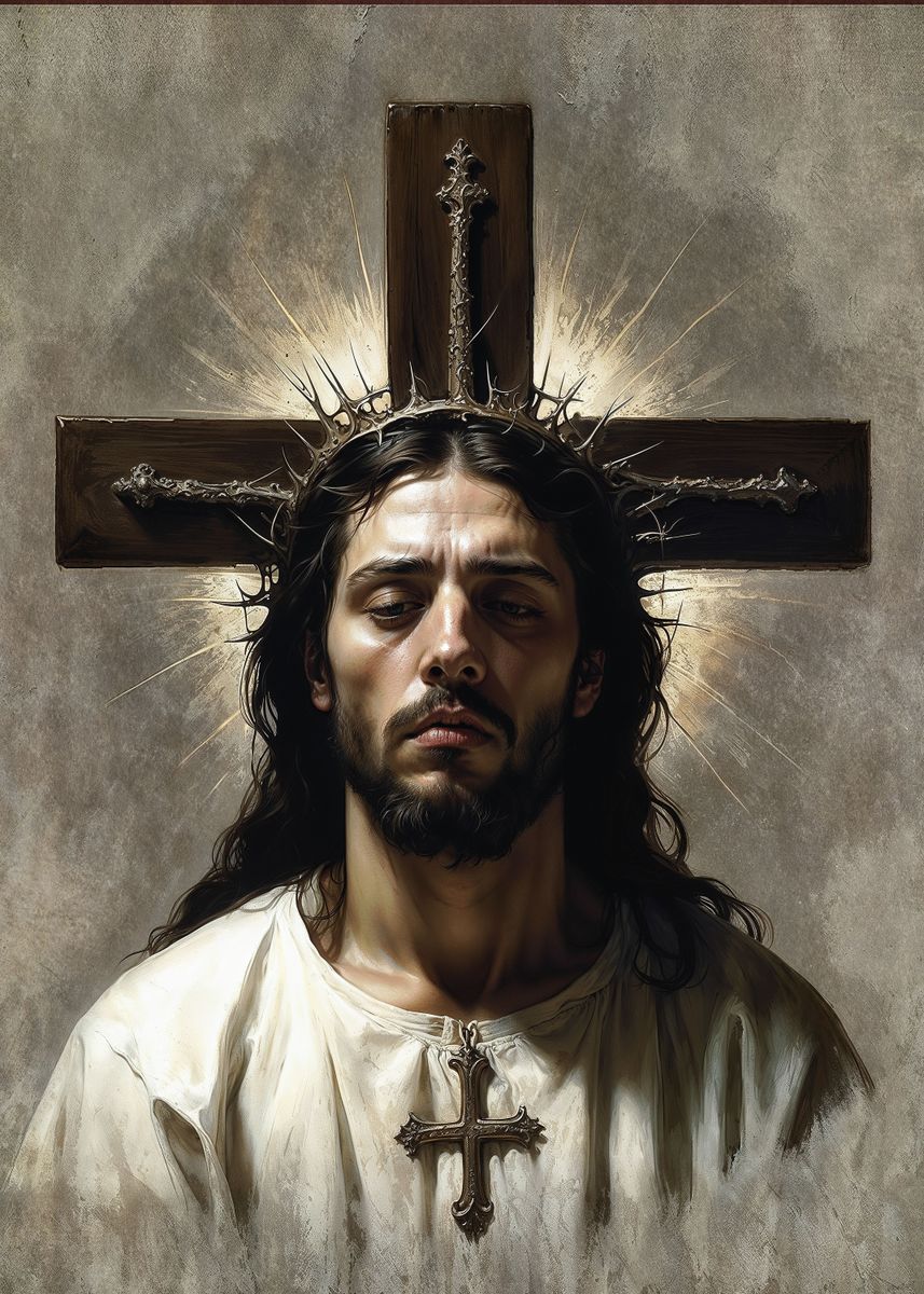 'Jesus Christ' Poster, picture, metal print, paint by Alice White ...