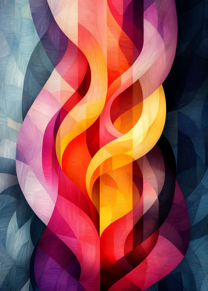 'Abstract Art Deco Art ' Poster, picture, metal print, paint by ...