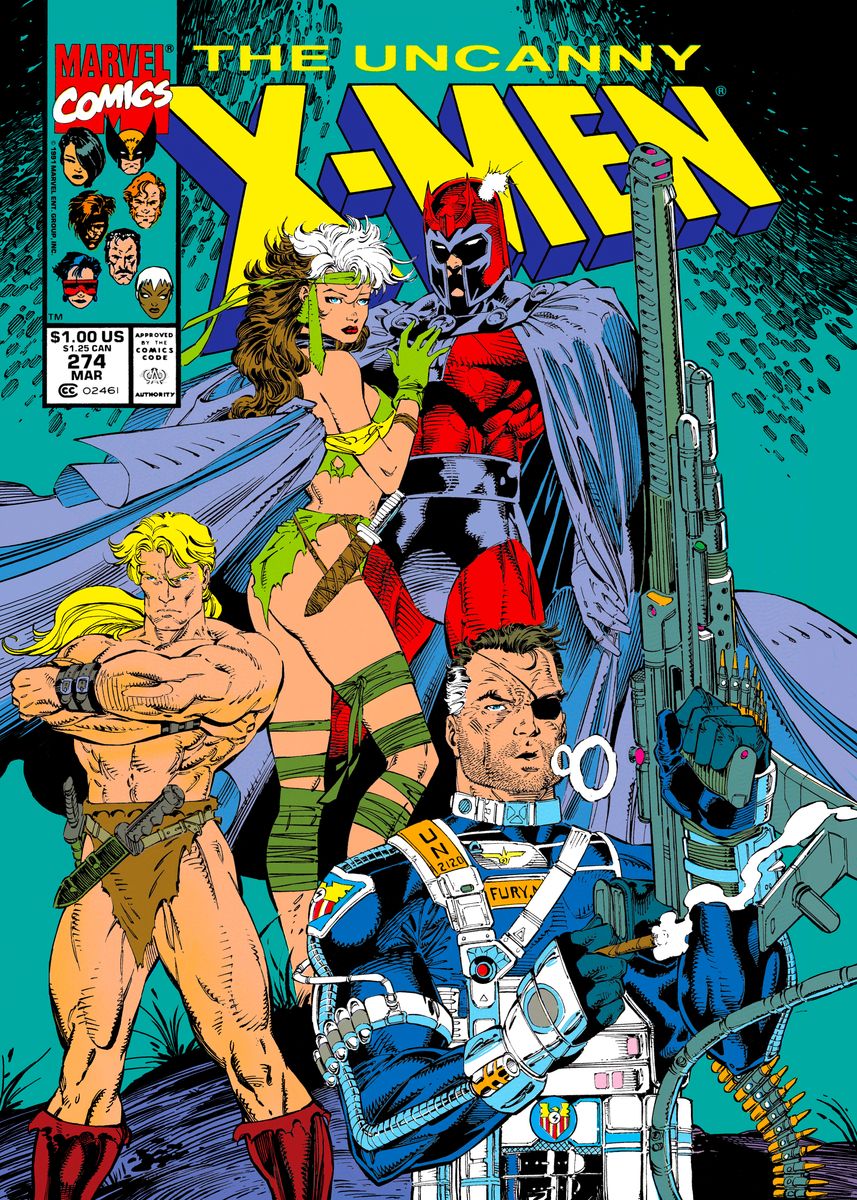 'Uncanny Magneto Rogue' Poster, picture, metal print, paint by Marvel ...