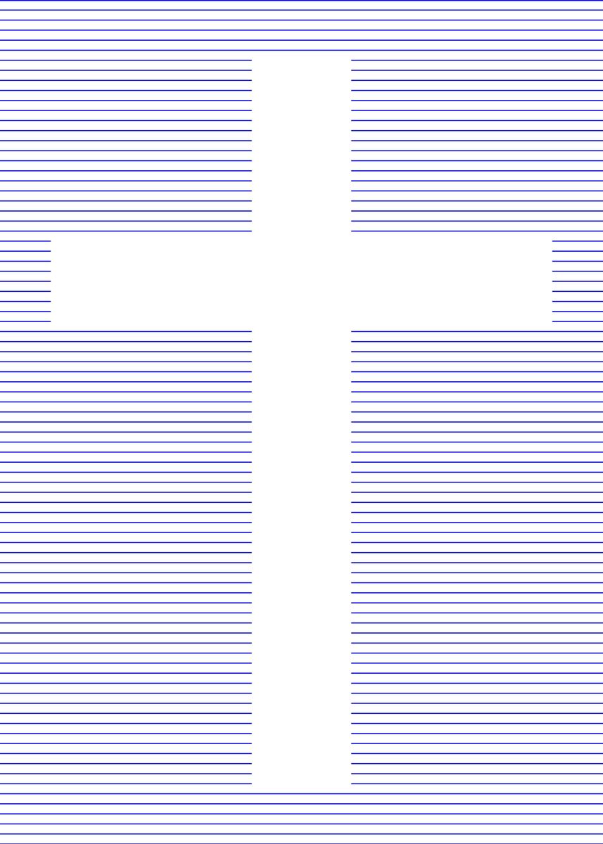 'Christian Cross Line Art' Poster, picture, metal print, paint by Burl ...