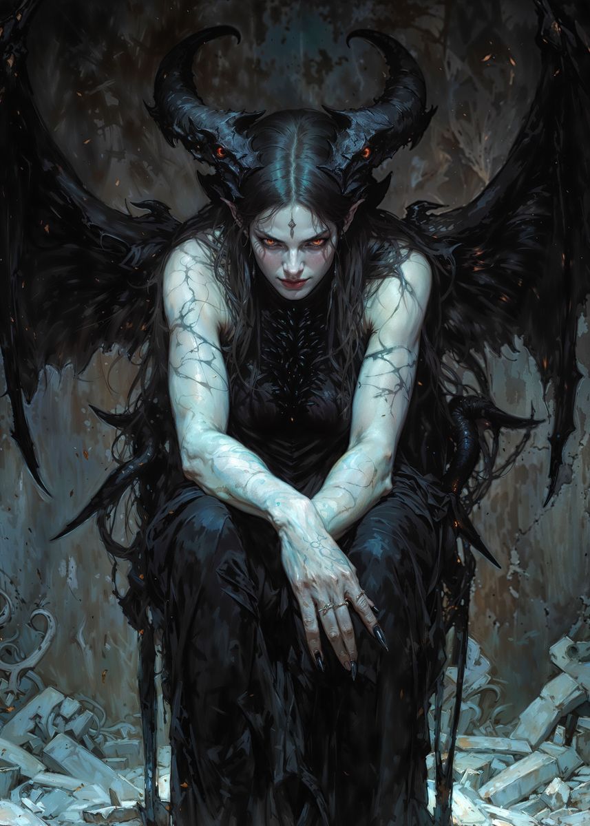 'Goddess Lilith' Poster, picture, metal print, paint by Alice White ...