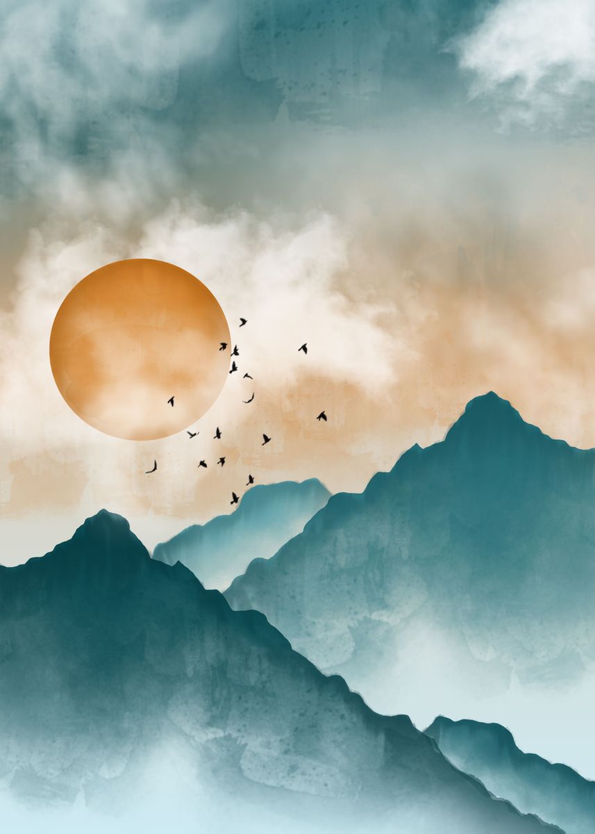 'Abstract Nature Art' Poster, picture, metal print, paint by Rubina ...